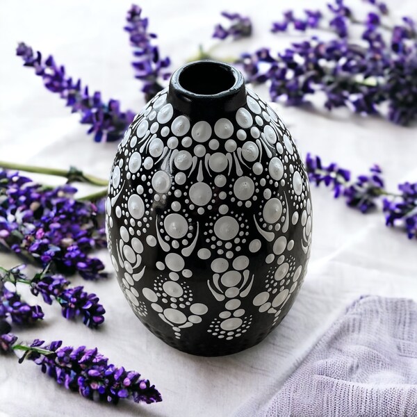 Hand Painted Vase - Etsy