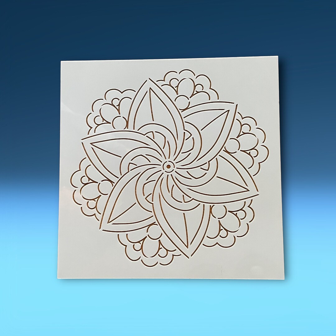 Mandala Dot Art Stencil: Reusable Mylar DIY Craft Stencil (10x10) - Etsy