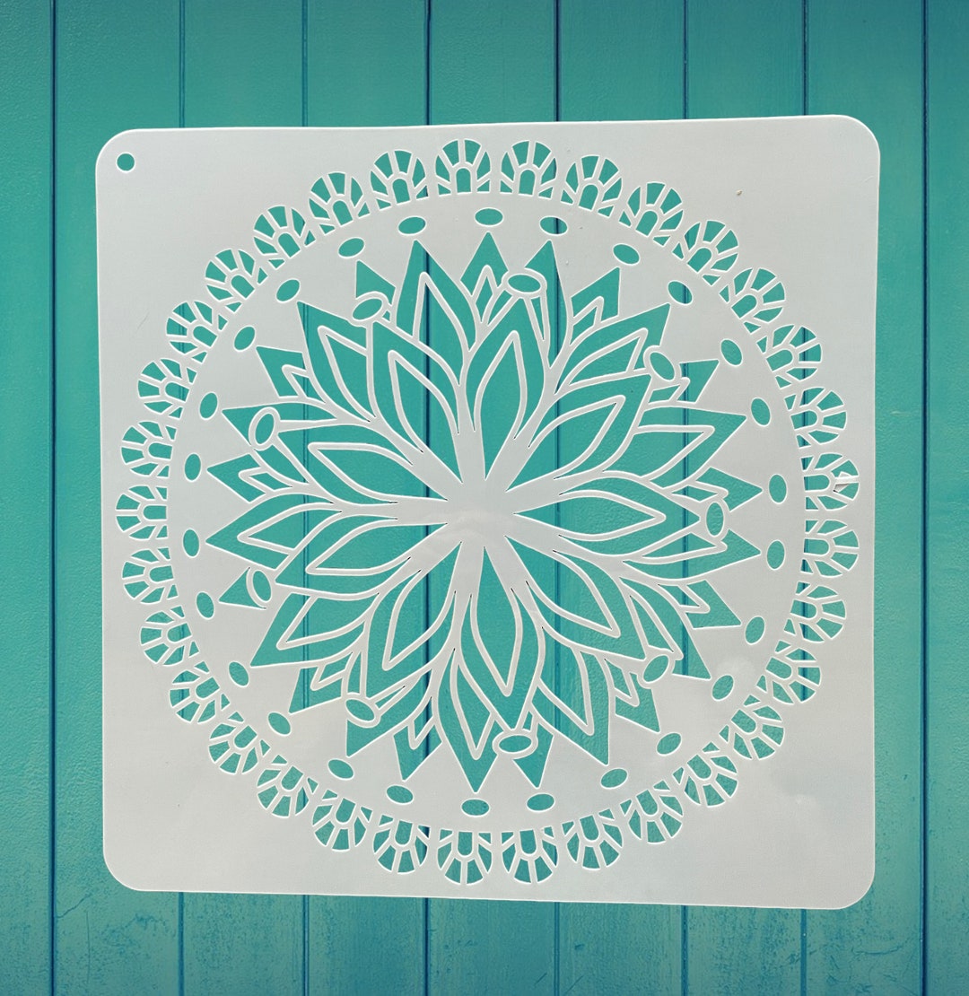 Mandala Dot Art Stencil: Reusable Mylar DIY Artist Stencil (12"x12") - Etsy