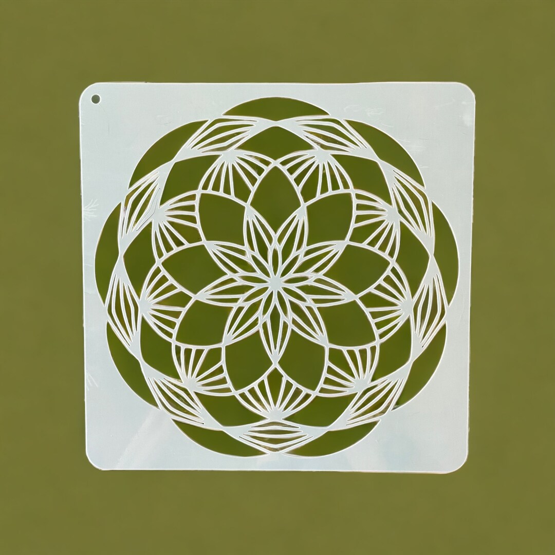 Mandala Dot Art Stencil: Reusable Mylar Artist DIY Tool (12"x12") - Etsy