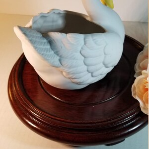 Vintage Homco Ceramic Swan Planter Bowl | Etsy
