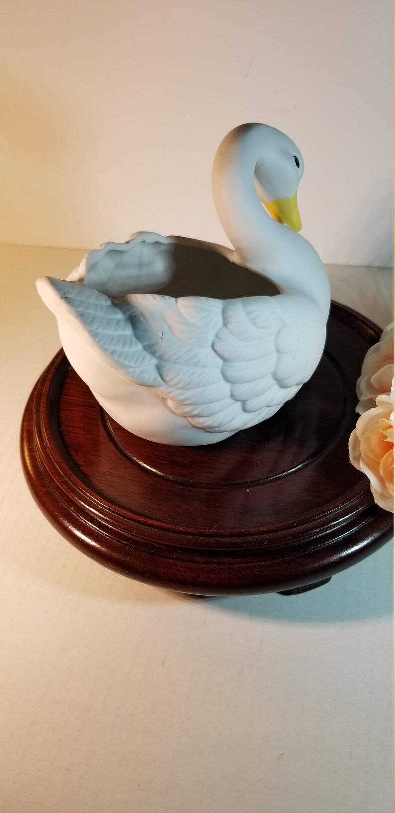 Vintage Homco Ceramic Swan Planter Bowl - Etsy