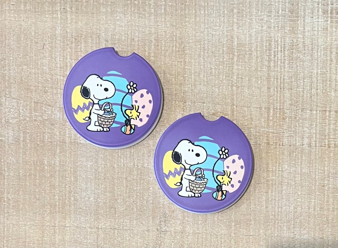Car Coaster Snoopy and Woodstock Easter - Etsy