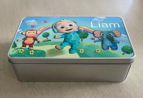 Personalized Cocomelon Tin Box Cocomelon Crayon Box Party Favors ...