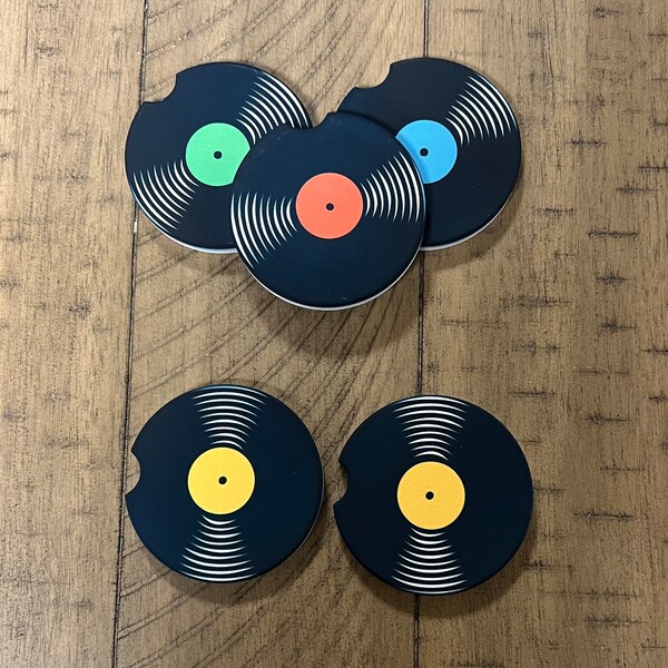 Vinyl Coasters - Etsy