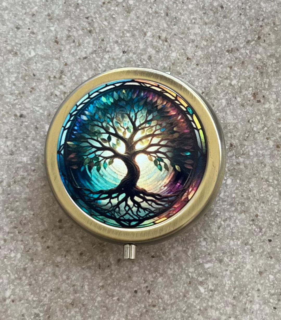 Tree of Life Pill Box Case | Trinket Box - Etsy