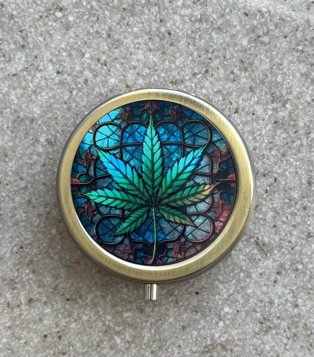 Weed Leaf Pill Box Case | Pot Leaf Trinket Box - Etsy
