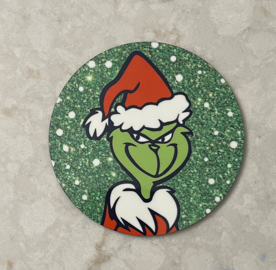 Grinch Christmas Beverage Coasters / Christmas Hostess Gift /christmas ...