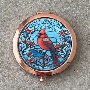 Cardinal Compact Mirror / Purse Mirror / Bridesmaid Gift / - Etsy