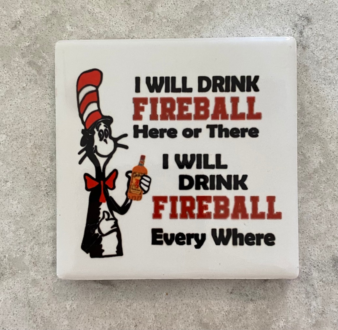 Fireball Humor Magnet Dr. Seuss Humor Magnet Refrigerator - Etsy