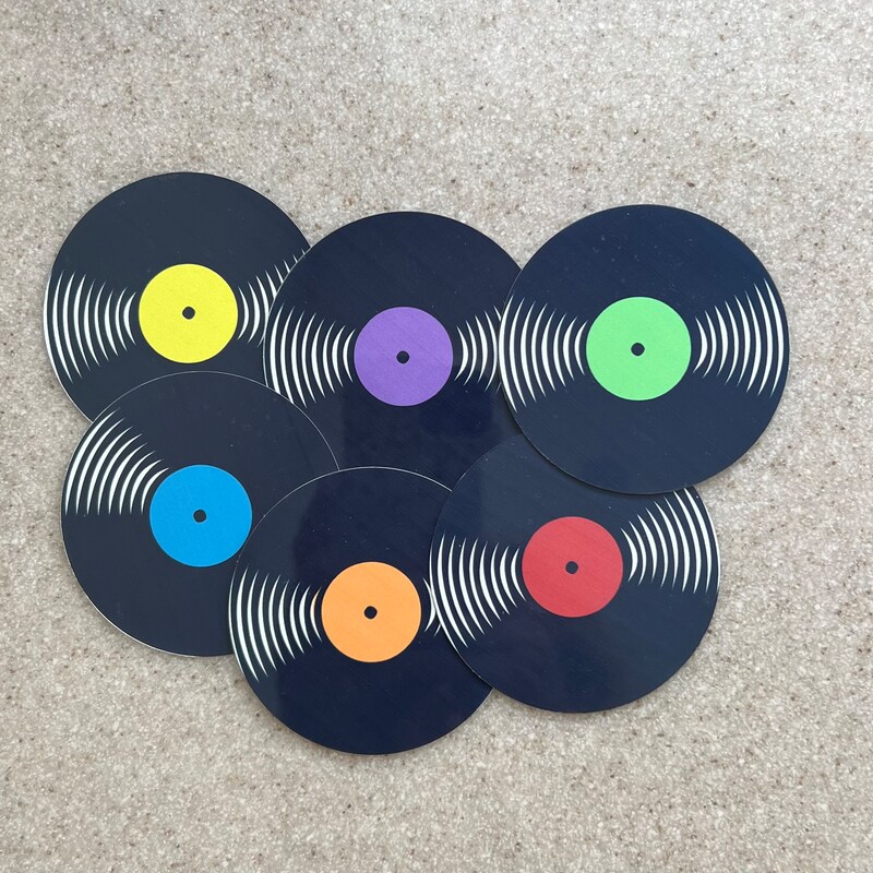 Vinyl Coasters - Etsy