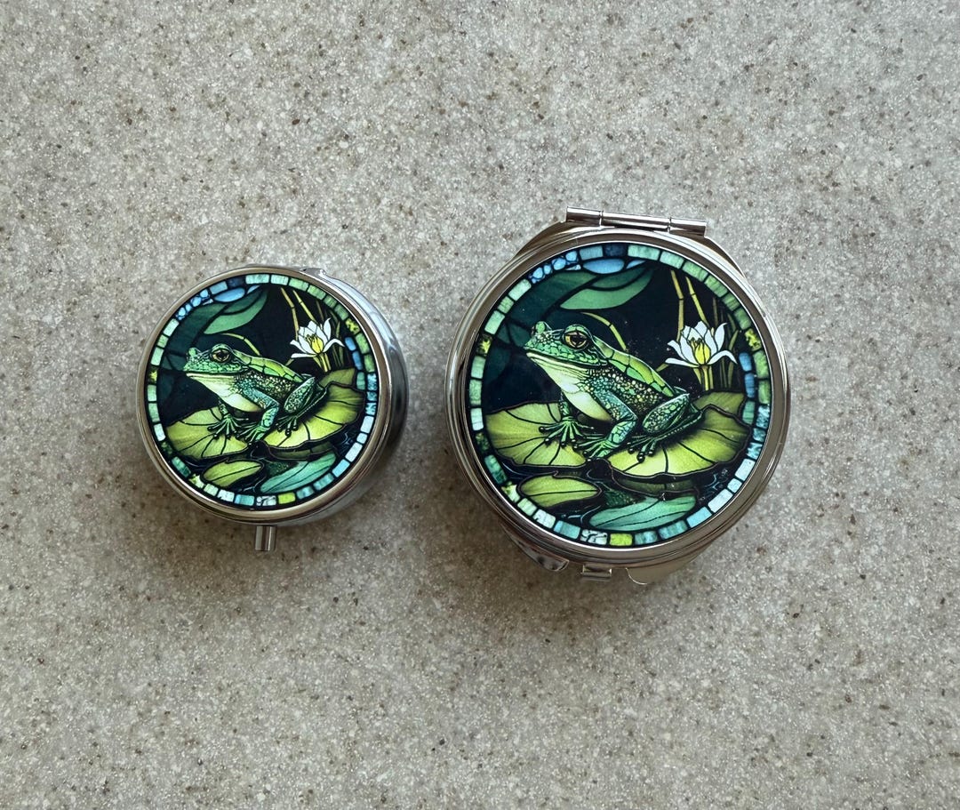 Frog Pill Box Case | Trinket Box | Jewelry Box - Etsy