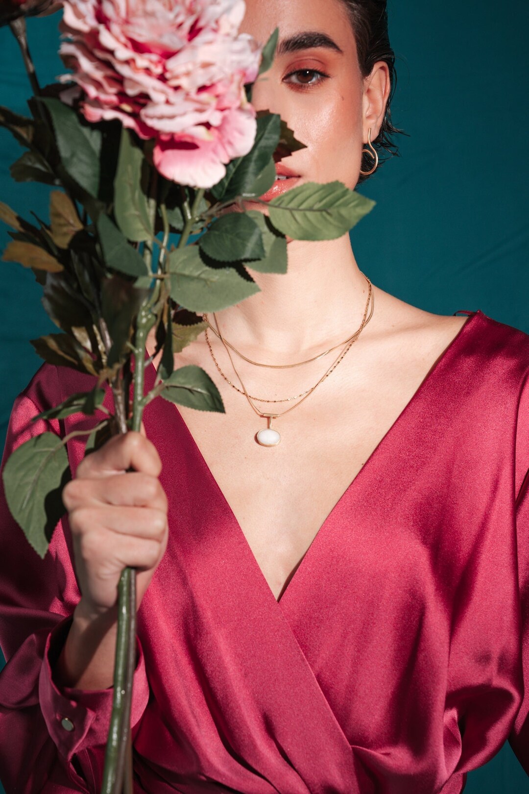 Silver 925 or Gold Chain Combo Women Snake Chain & Saturn Chain Silver ...