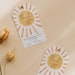 Sun Birthday Favor Tags Template Sunshine Gift Labels First - Etsy