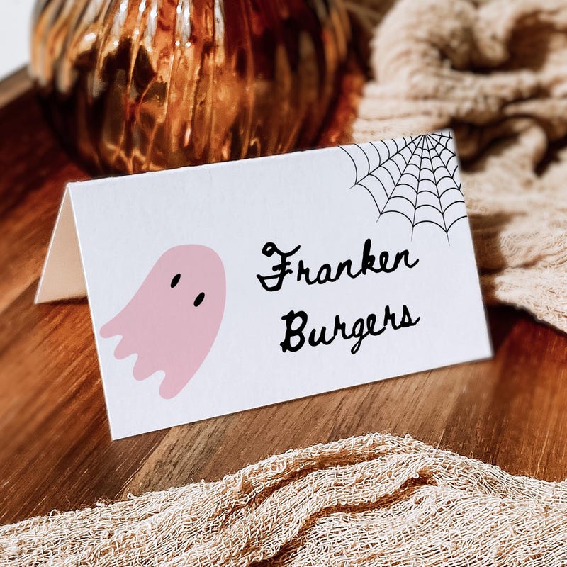 Halloween Place Card - Etsy