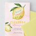 Lemonade Birthday Invitation Template Lemonade Stand Invite - Etsy