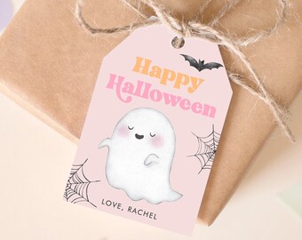 Boo Halloween Ghost Gift Tags Printable Gift Tags Favor - Etsy