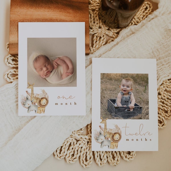 Boho Monthly Banner - Etsy