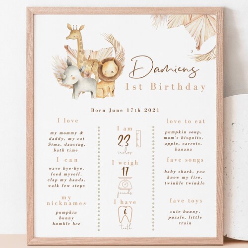 EDITABLE Boho Safari Birthday Cupcake Toppers Boho Wild One - Etsy