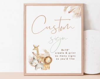 Custom Wild One Birthday Sign - Etsy