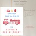 Firetruck Birthday Welcome Sign Fire Department Party Poster - Etsy