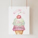 Here's the Scoop Birthday Welcome Sign, Ice Cream Welcome Poster, Scoop ...