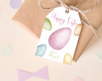 Editable Easter Favor Tags Template Easter Gift Labels | Etsy