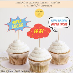 Superhero Time Capsule Template, Comic Book First Birthday Party ...