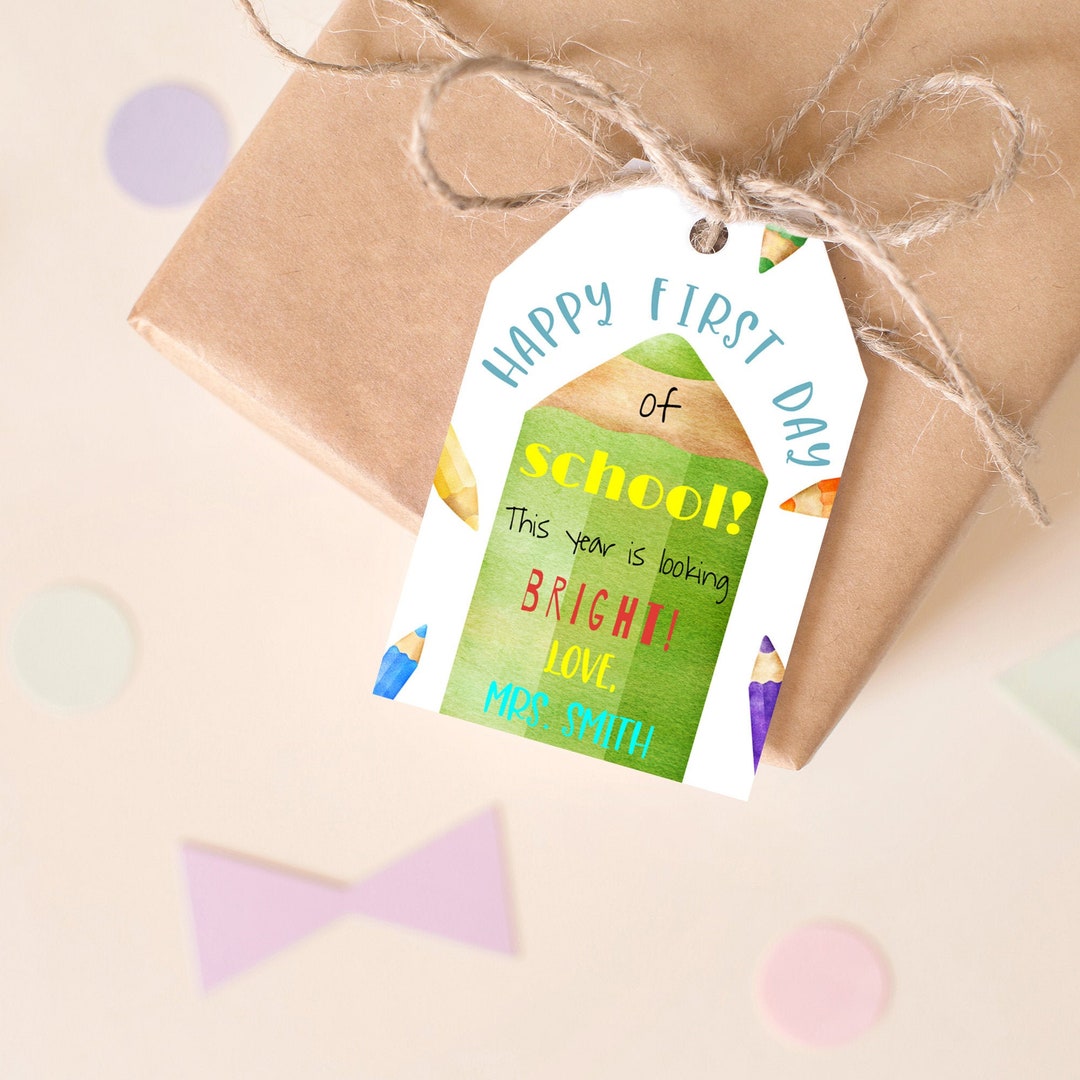 Back to School Tags Editable Template, Classmates Gift Tags, Meet the ...