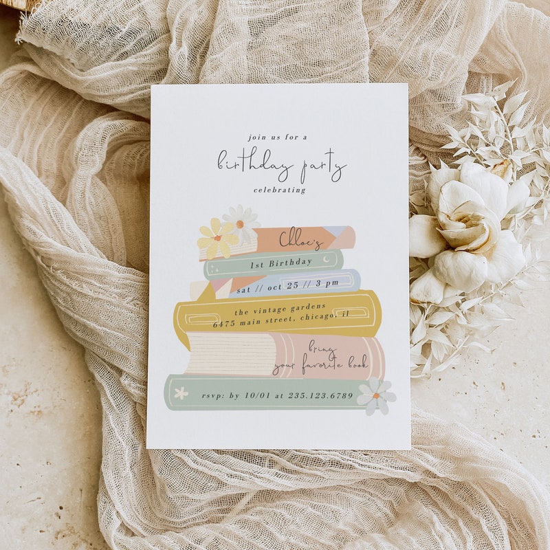 Storybook Invitation - Etsy