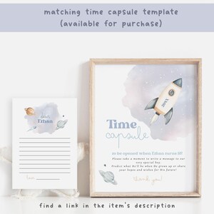 Space Birthday Welcome Sign Template, Space Rocket Reception Sign ...