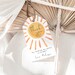 Sun Birthday Favor Tags Template, Sunshine Gift Labels, First Trip ...