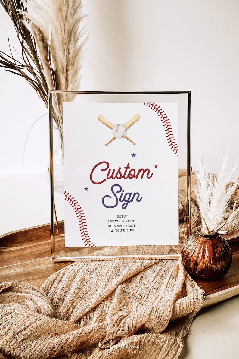 Editable Baseball Custom Sign Template Rookie of the Year - Etsy