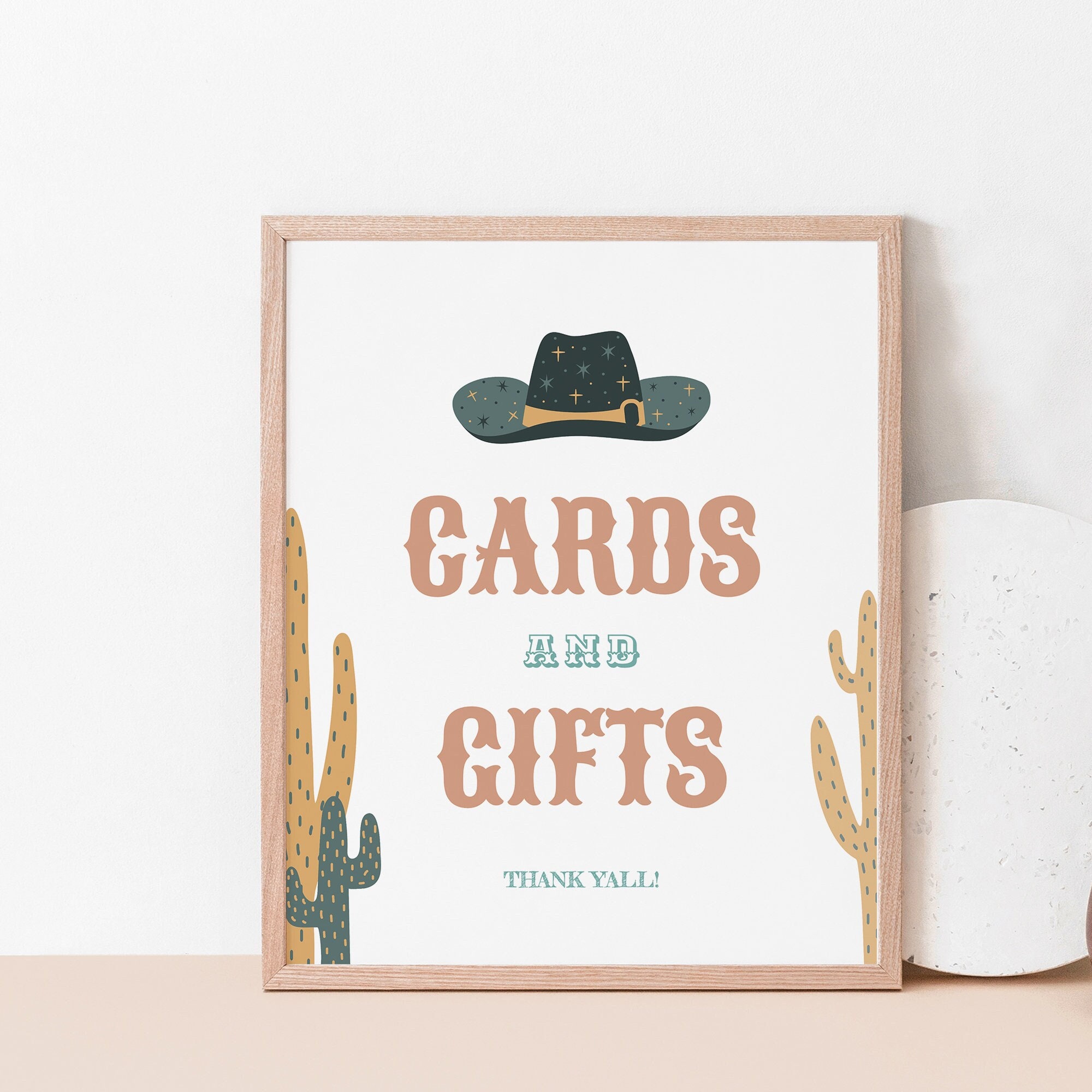 Wild West Cards & Gifts Sign Printable Western Cards and - Etsy