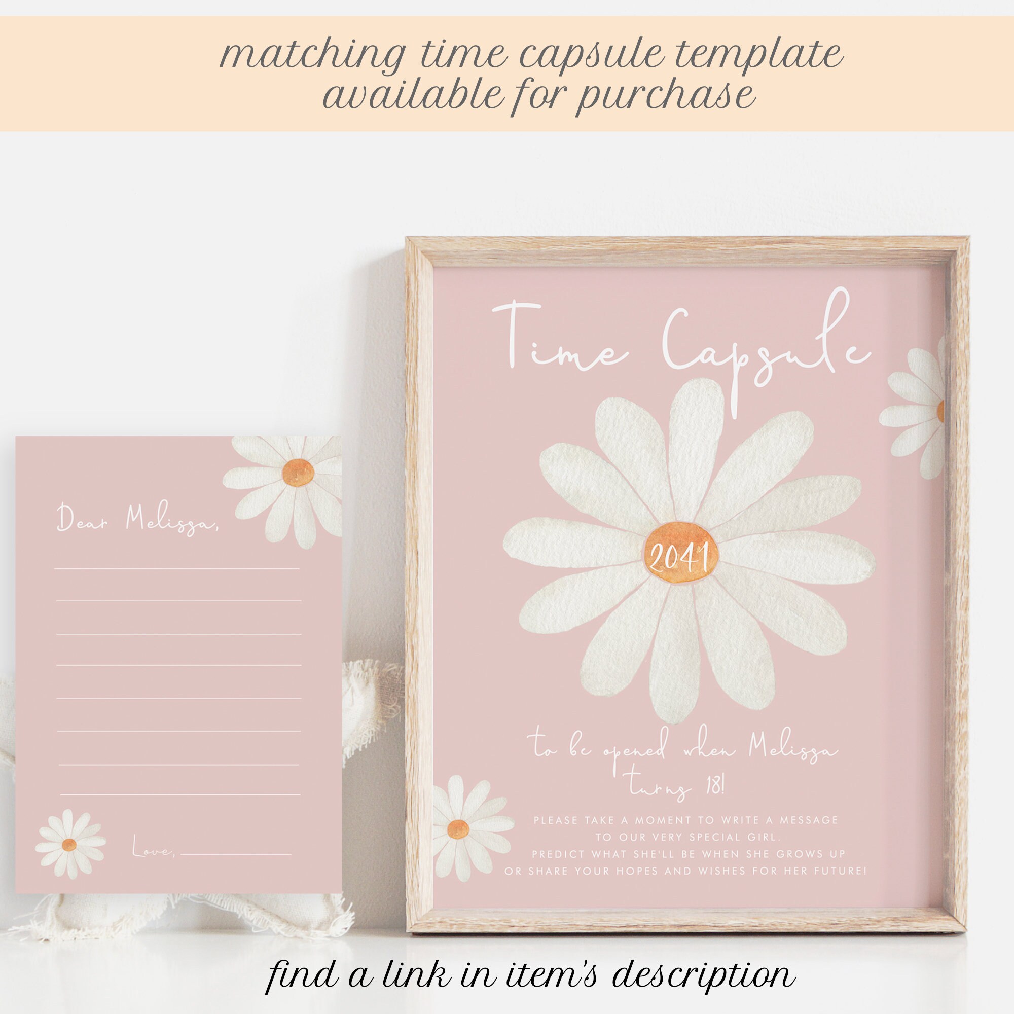 EDITABLE Daisy Monthly Photo Banner Daisy Monthly Photos Tags | Etsy