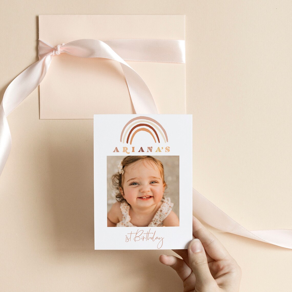 EDITABLE Boho Rainbow Monthly Photo Banner Rainbow Monthly | Etsy