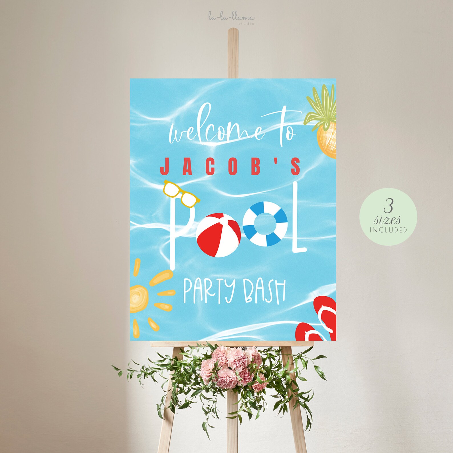 Pool Party Welcome Sign Splish Splash Pool Party Bash Welcome - Etsy