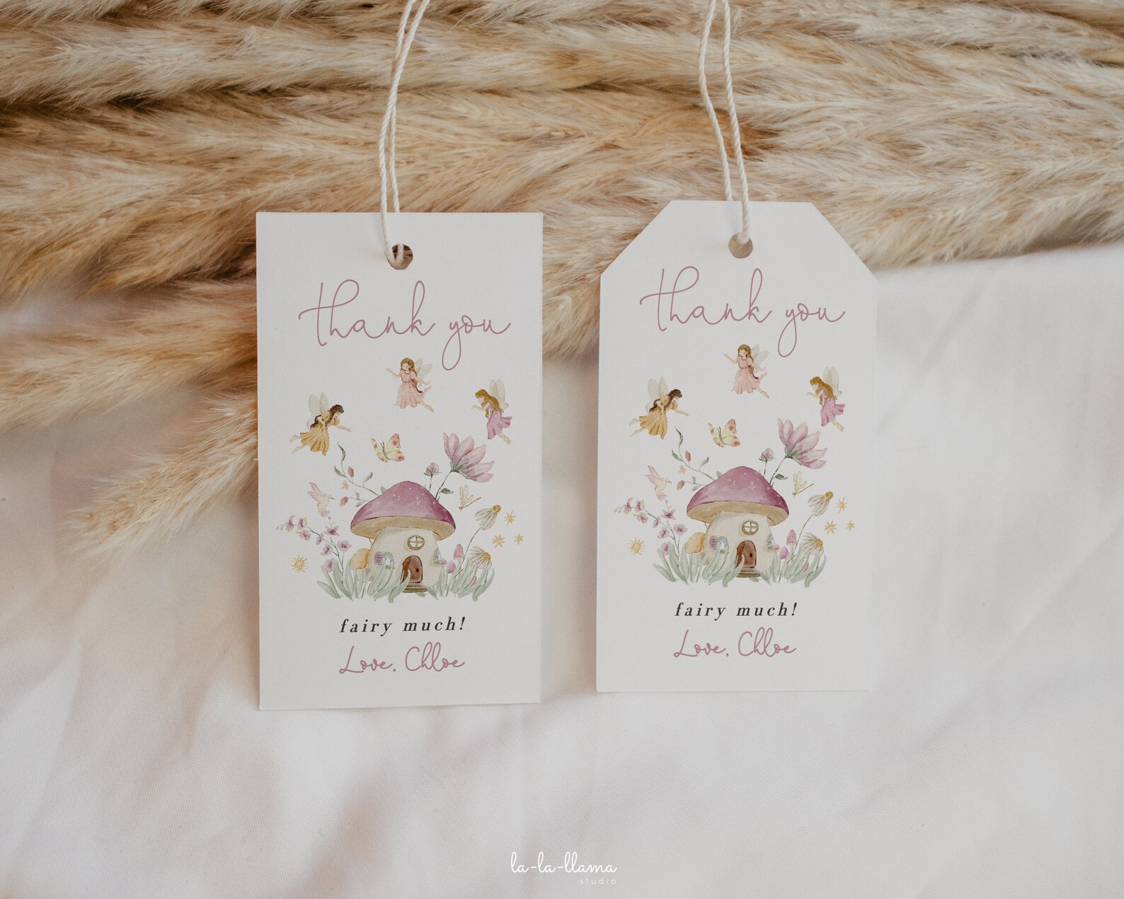 Fairy Birthday Favor Tags Template, Fairy Forest Gift Labels, Enchanted ...