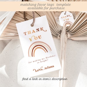 EDITABLE Boho Rainbow Monthly Photo Banner, Rainbow Monthly Photos Tags ...