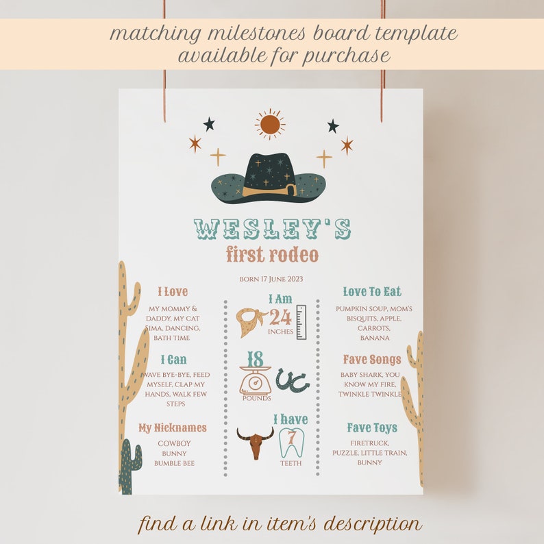 Editable Wild West Birthday Welcome Sign Western Party - Etsy
