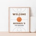 Editable Basketball Birthday Welcome Sign, Basketball Party Poster ...