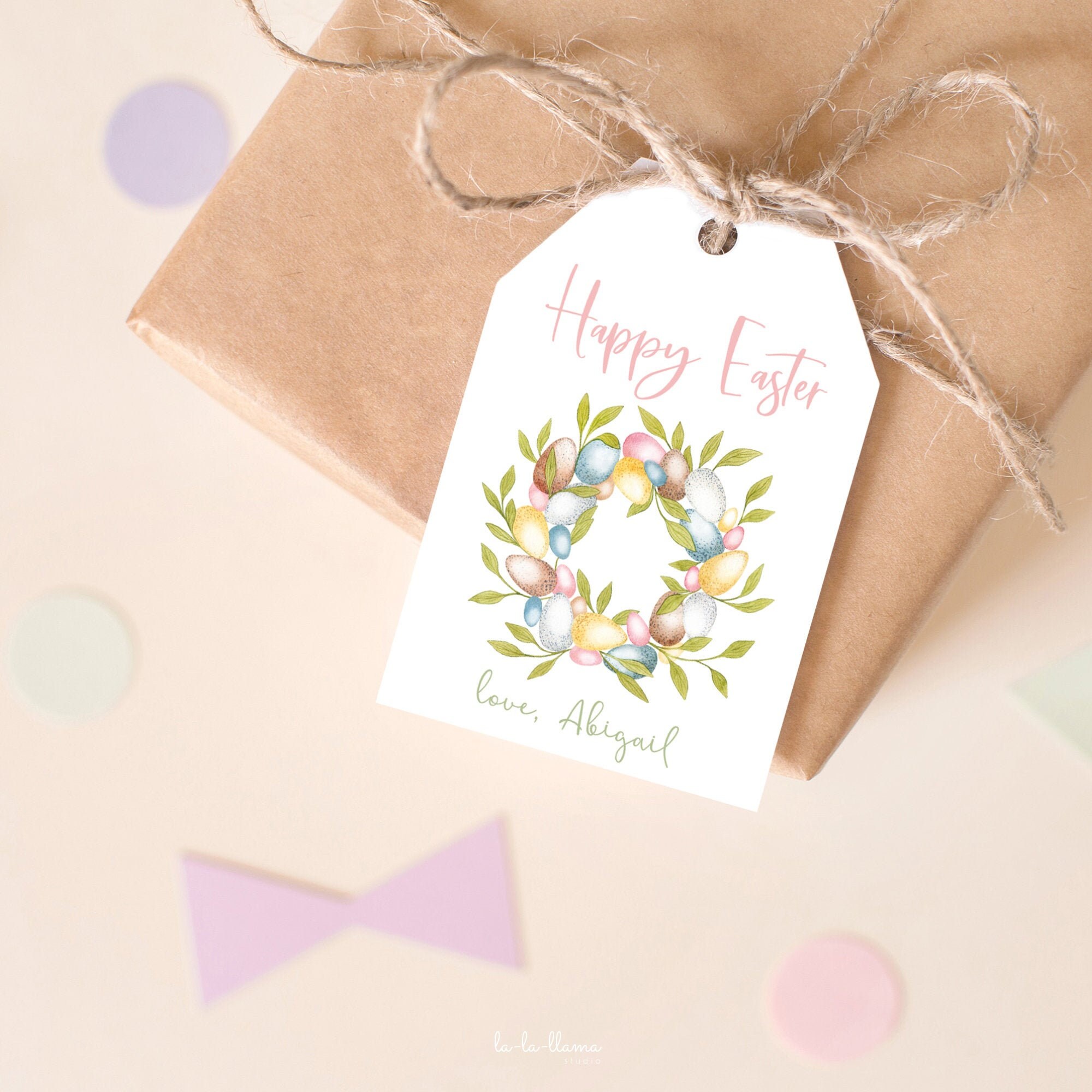 Editable Easter Favor Tags Template Easter Gift Labels | Etsy