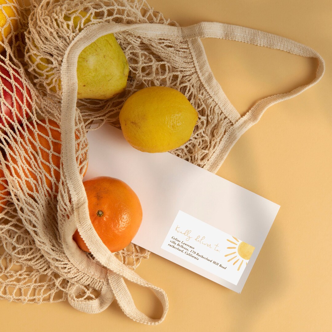 Editable Boho Sun Address Labels, 1st Trip Around the Sun Address ...