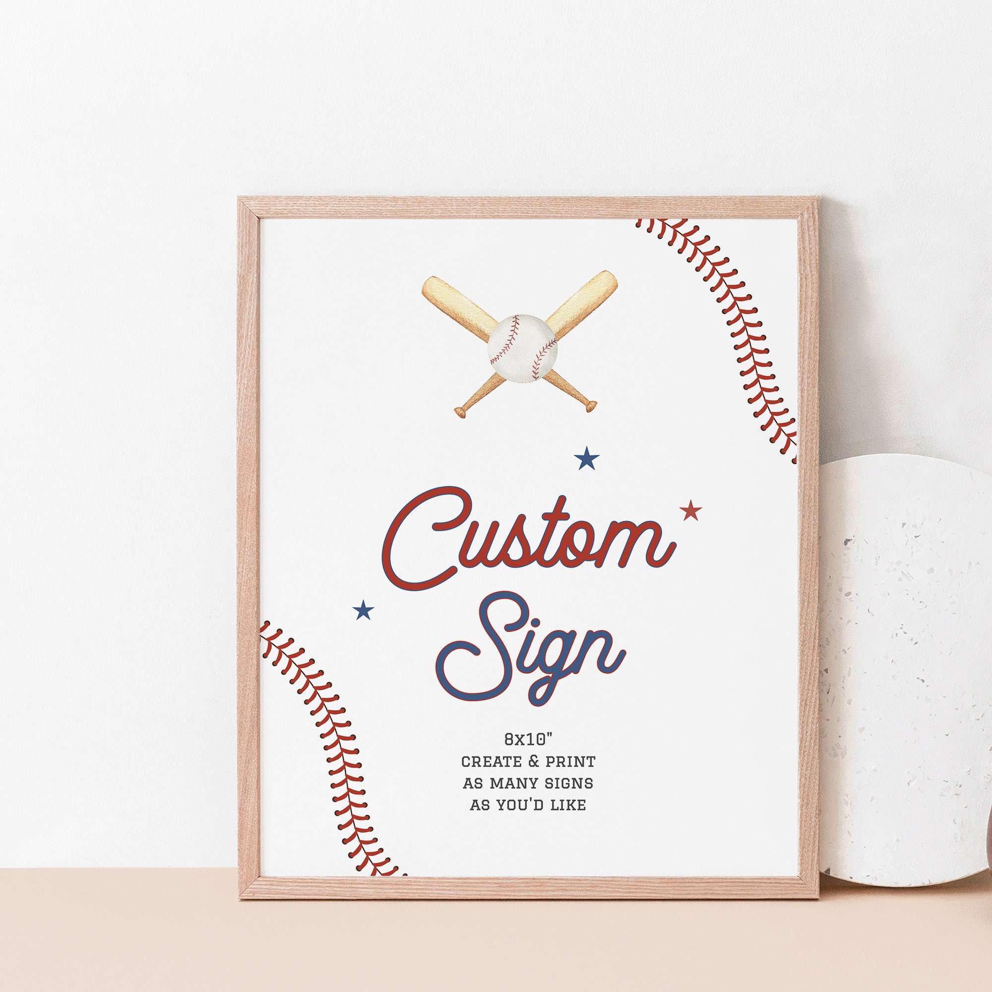 Editable Baseball Custom Sign Template, Rookie of the Year (digital ...