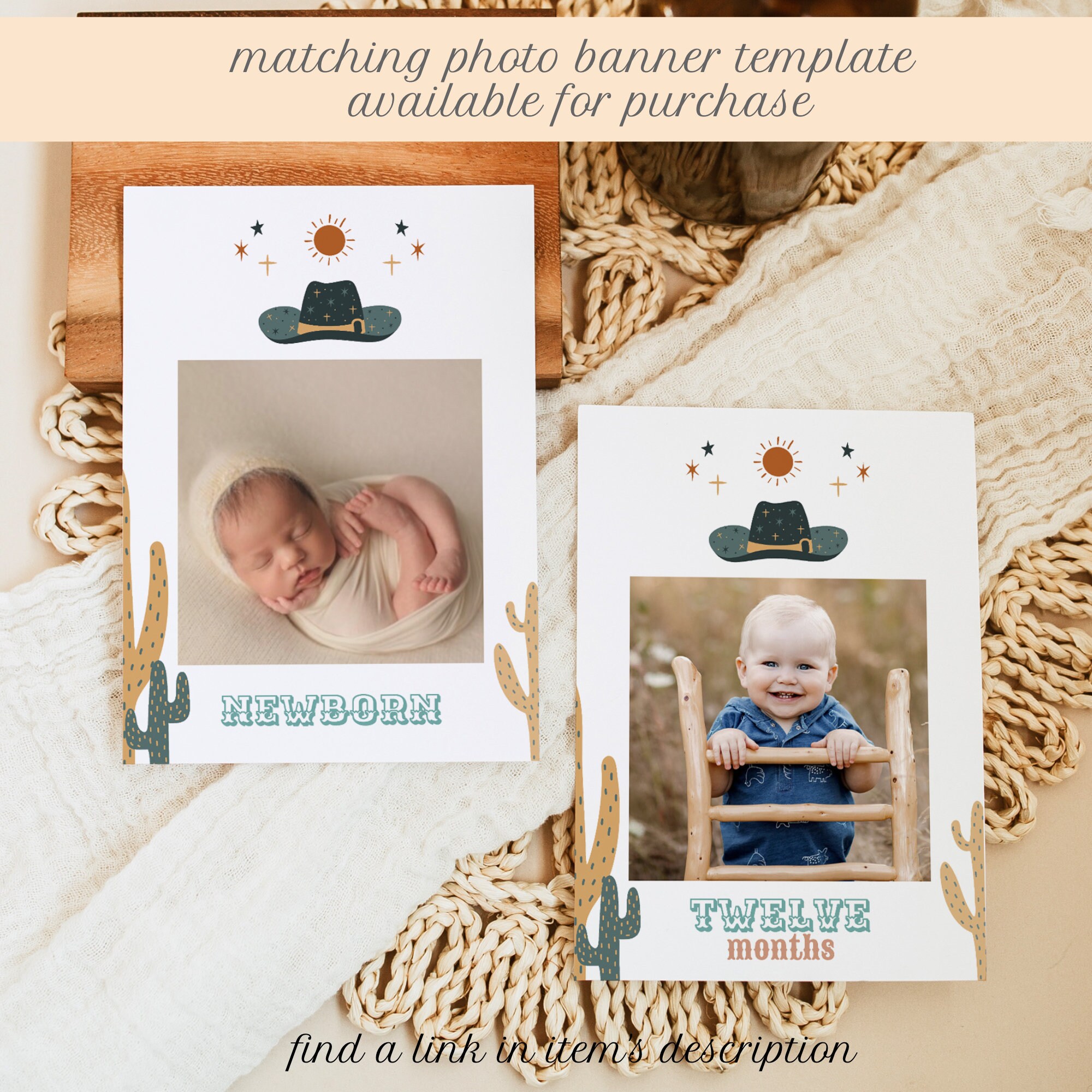 First Rodeo Time Capsule Template Wild West First Birthday - Etsy