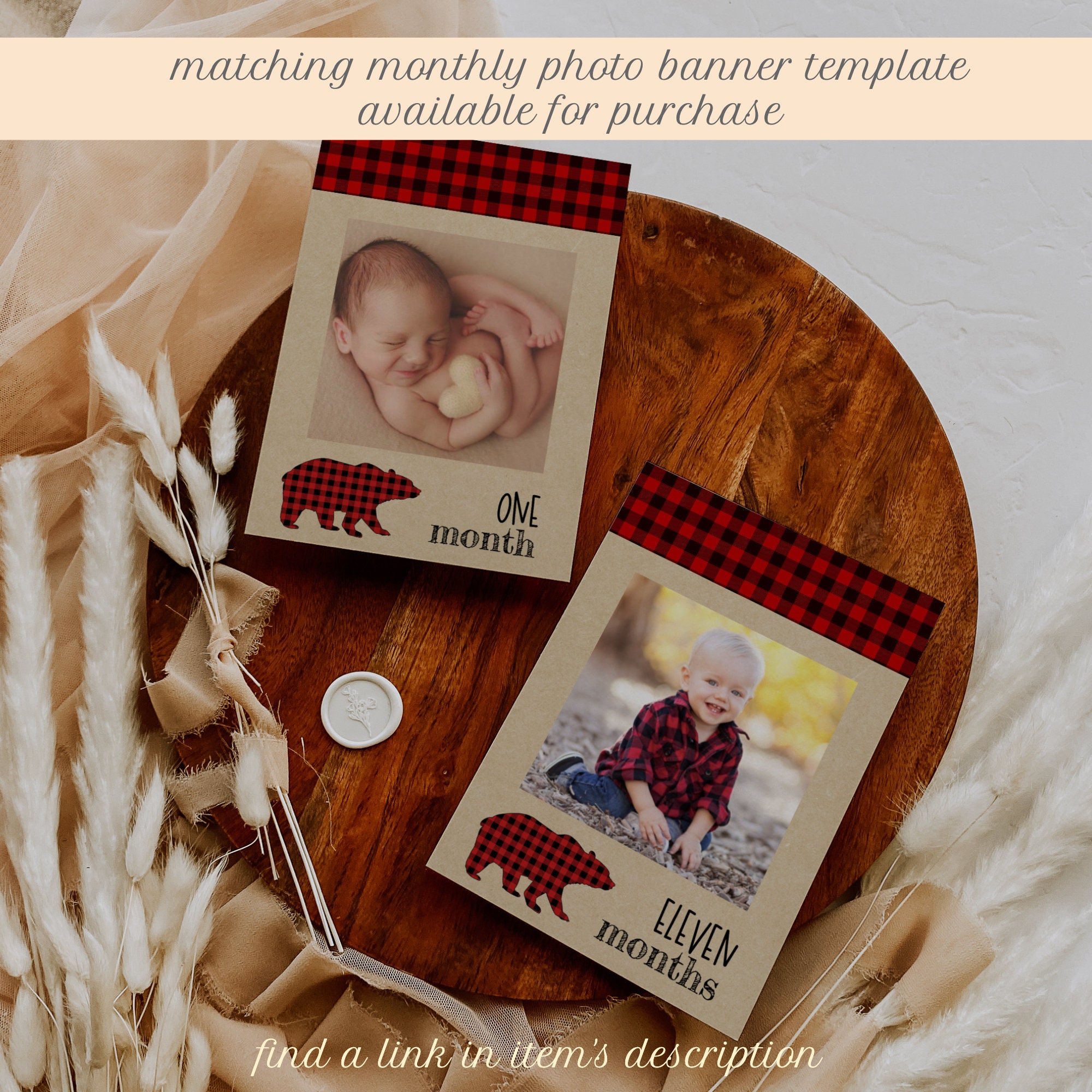 Editable Lumberjack Favor Tags Template Buffalo Plaid - Etsy