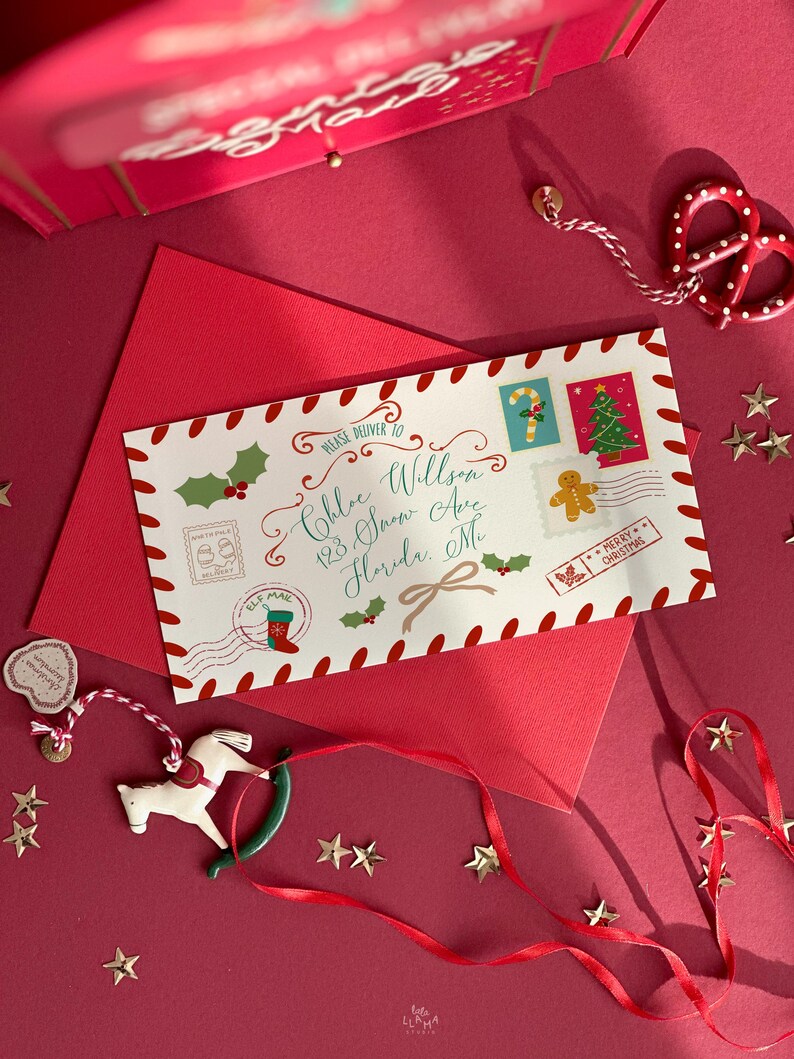Whimsical Letter From Santa Kit: Funny Nice List Certificate & Envelope ...