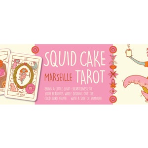 Squid Cake Marseille Tarot Deck, 78 Tarot Cards & Guidebook, Available ...
