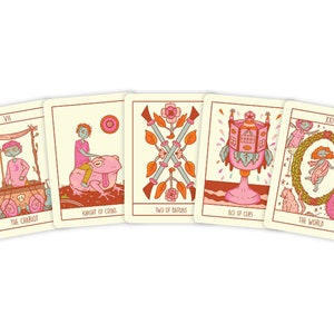 Squid Cake Marseille Tarot Deck, 78 Tarot Cards & Guidebook, Available ...