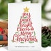 Folded Christmas Card Template, 5x7" Happy Holidays Greeting Card ...